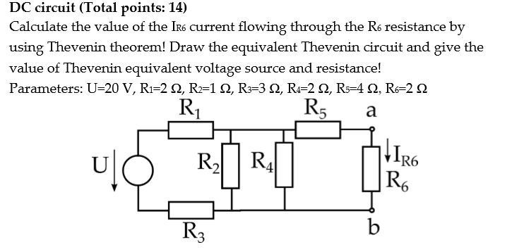 Solved Calculate the value of the IR6 current flowing | Chegg.com