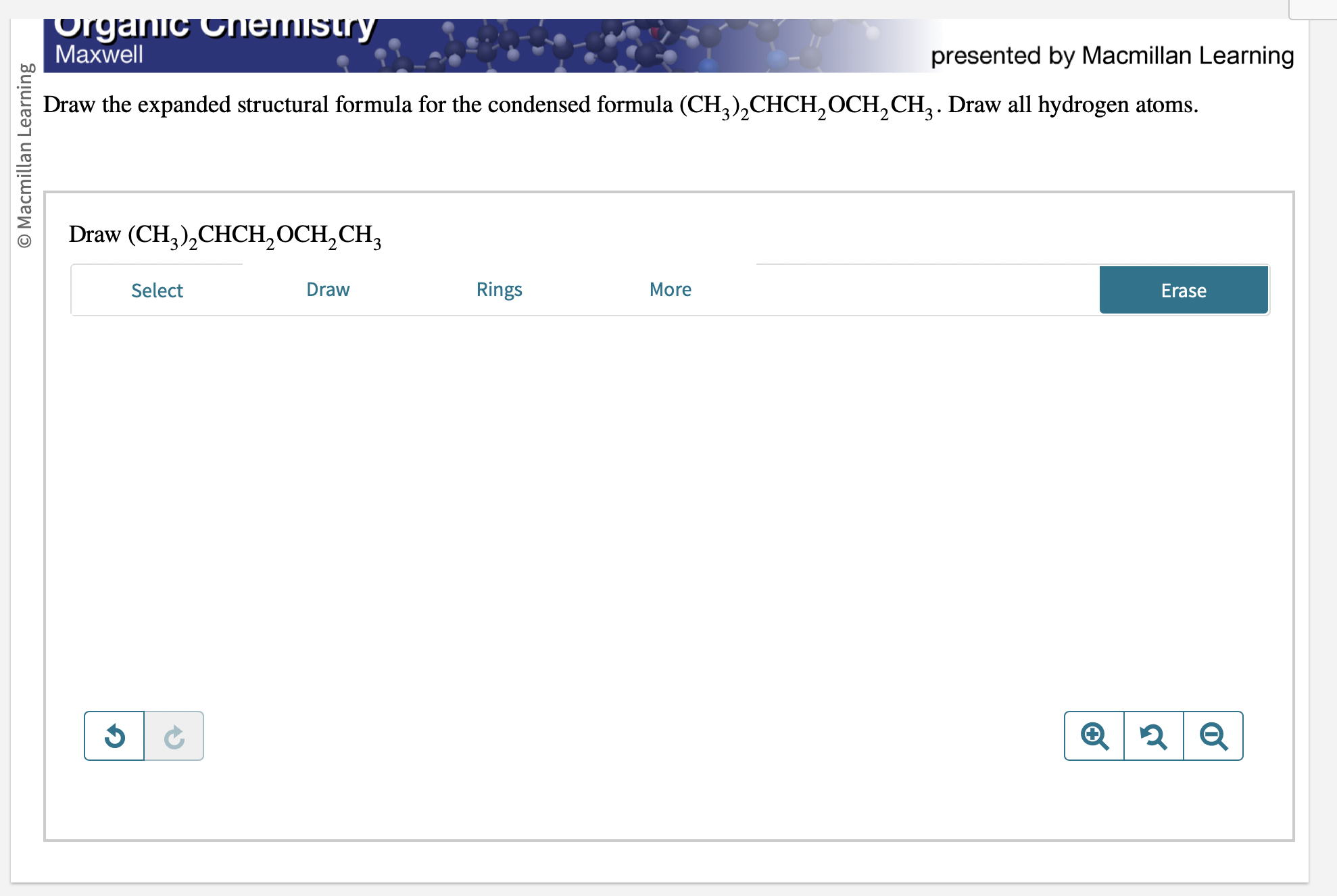 Solved Draw the expanded structural formula for the | Chegg.com