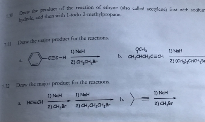 Solved uct of the reaction of ethyne (also called acetylene) | Chegg.com