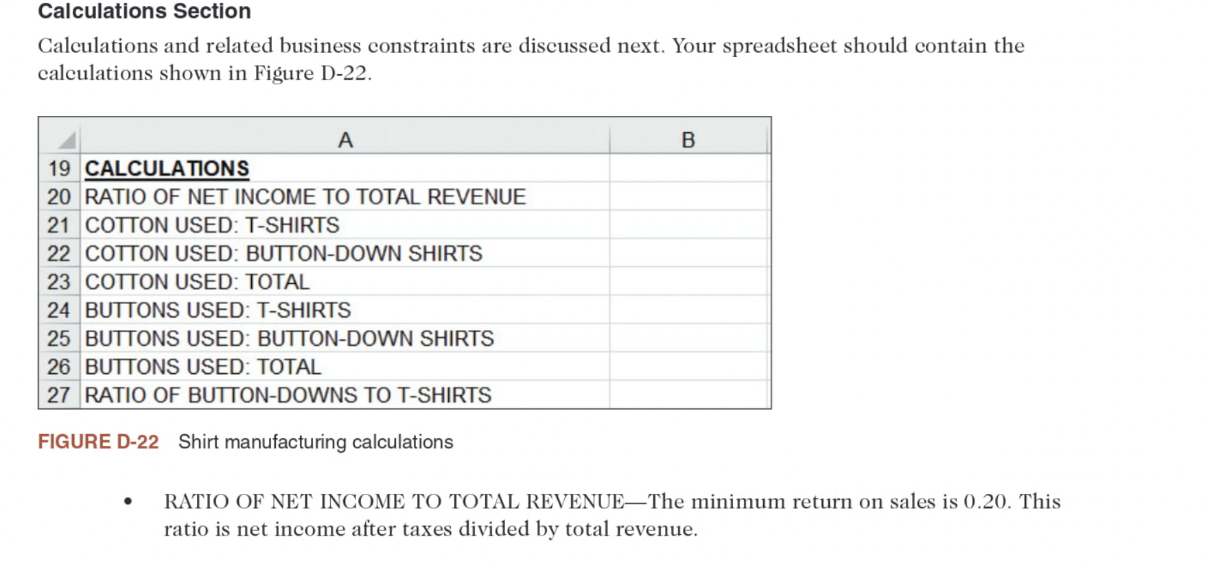 Calculations Section Calculations and related | Chegg.com