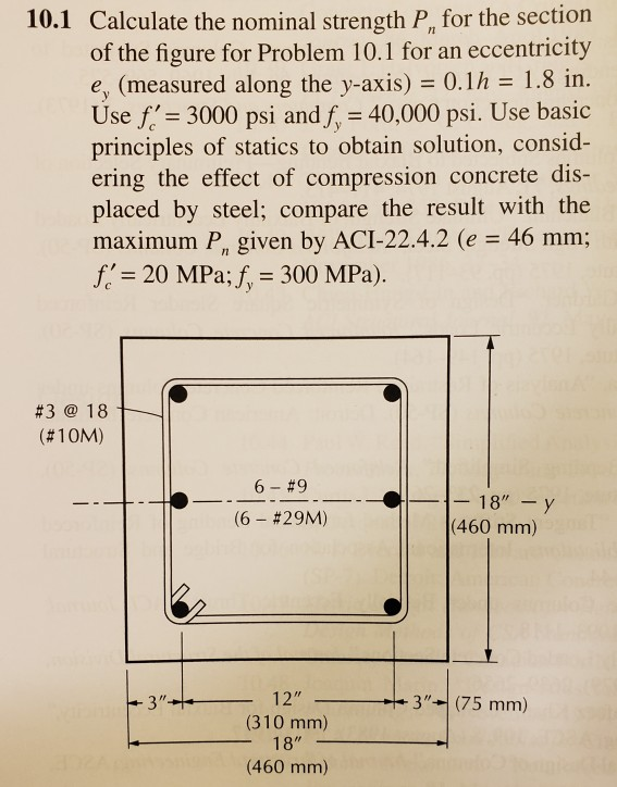 10.1 Calculate the nominal strength P, for the | Chegg.com