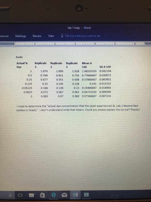 Solved Lab 1 Help Word Mailings Review View Tell Me What