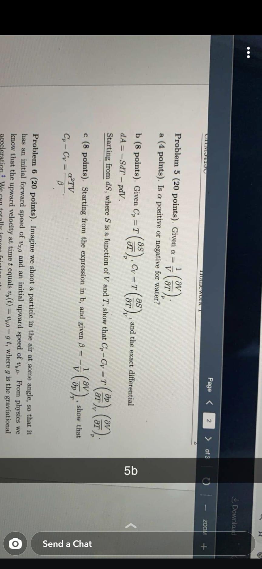 Solved Need Answer to 5b. If possible, do the whole question | Chegg.com
