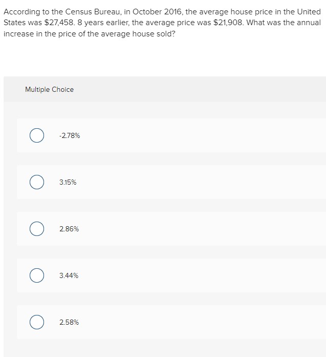 Solved According to the Census Bureau, in October 2016, the | Chegg.com
