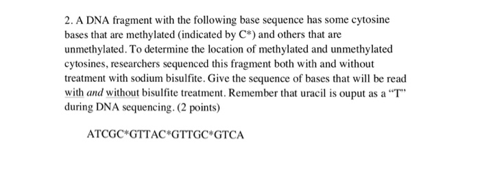 Solved A DNA fragment with the following base sequence has | Chegg.com