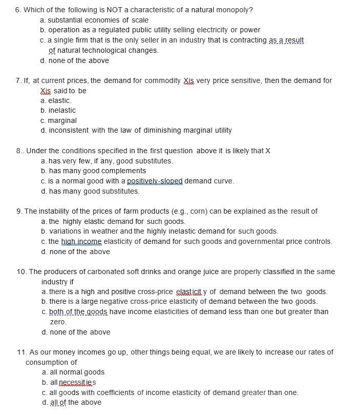 Solved 6. Which of the following is NOT a characteristic of | Chegg.com