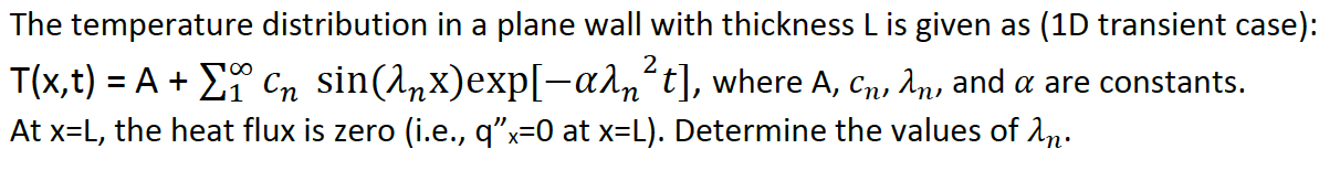 Solved 2 The temperature distribution in a plane wall with | Chegg.com