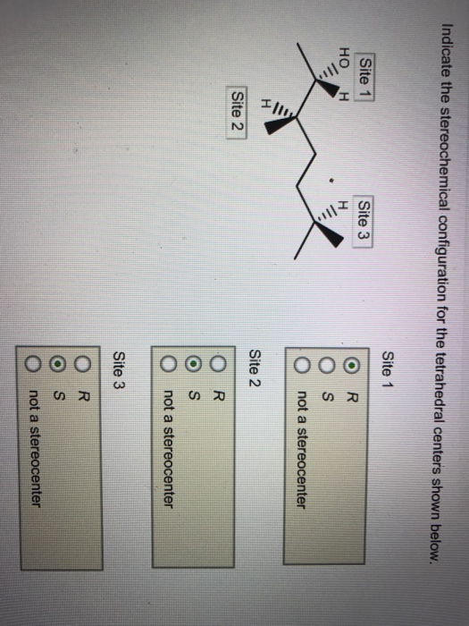 Solved Indicate the stereochemical configuration for the | Chegg.com