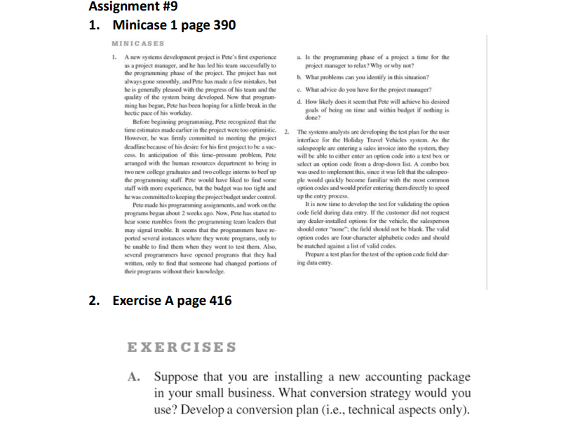 Solved COSC 3707 Assignment \#9 - Spring 2023 [10] 1. | Chegg.com