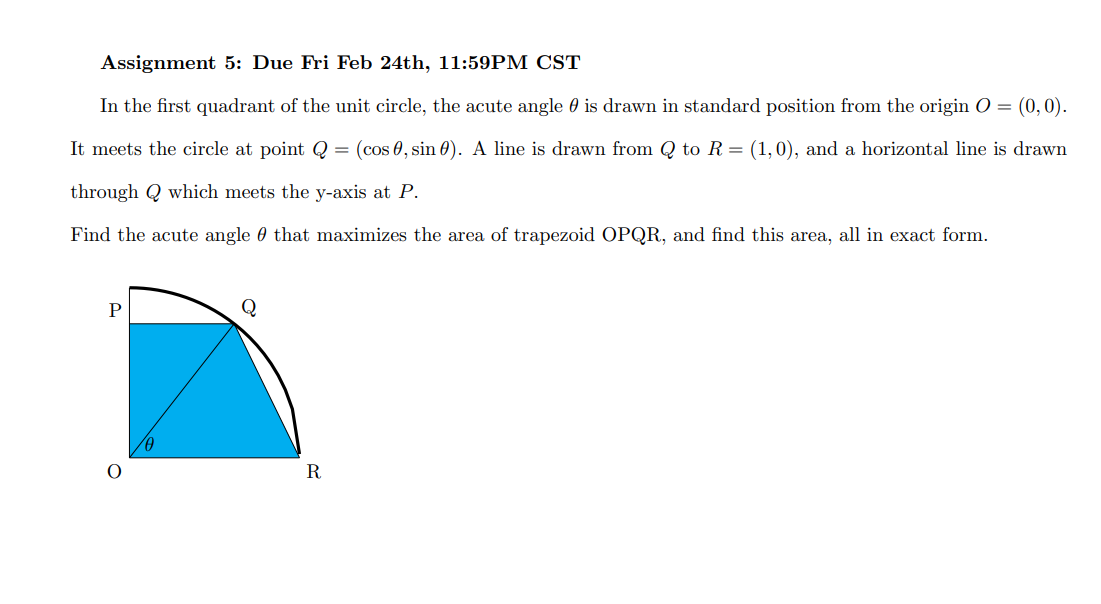 Solved Assignment 5: Due Fri Feb 24th, 11:59PM CST In the | Chegg.com