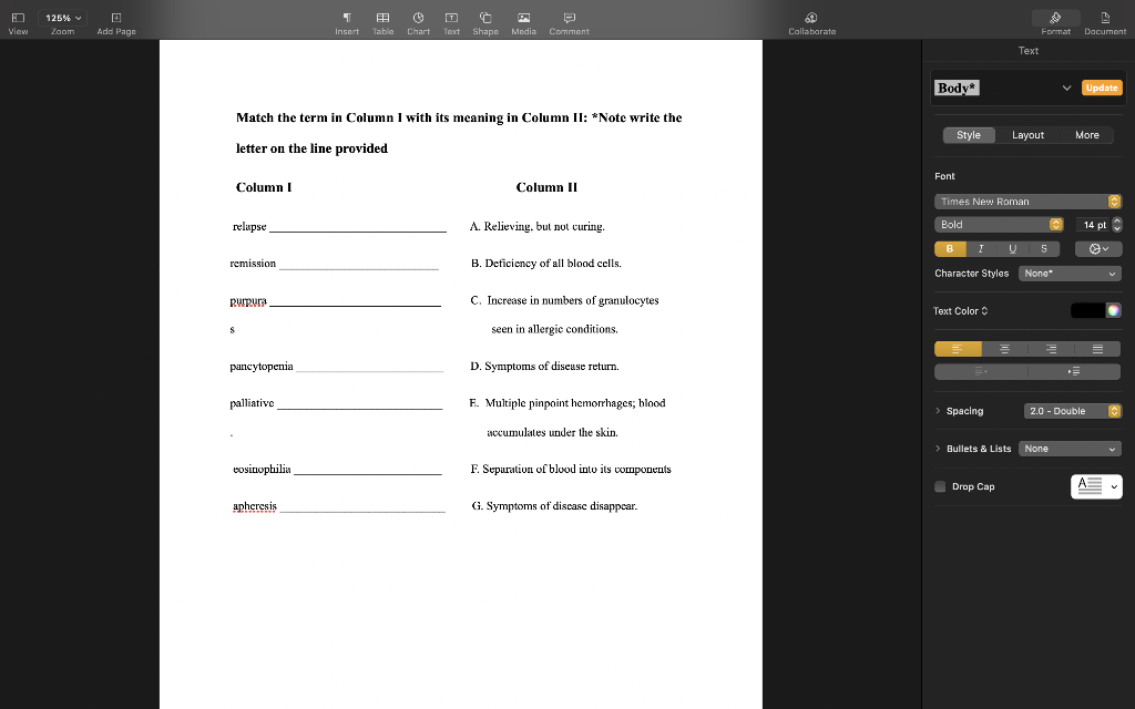 Solved 125% Zoom T Insert T c D Table Chart Text Shape Media | Chegg.com