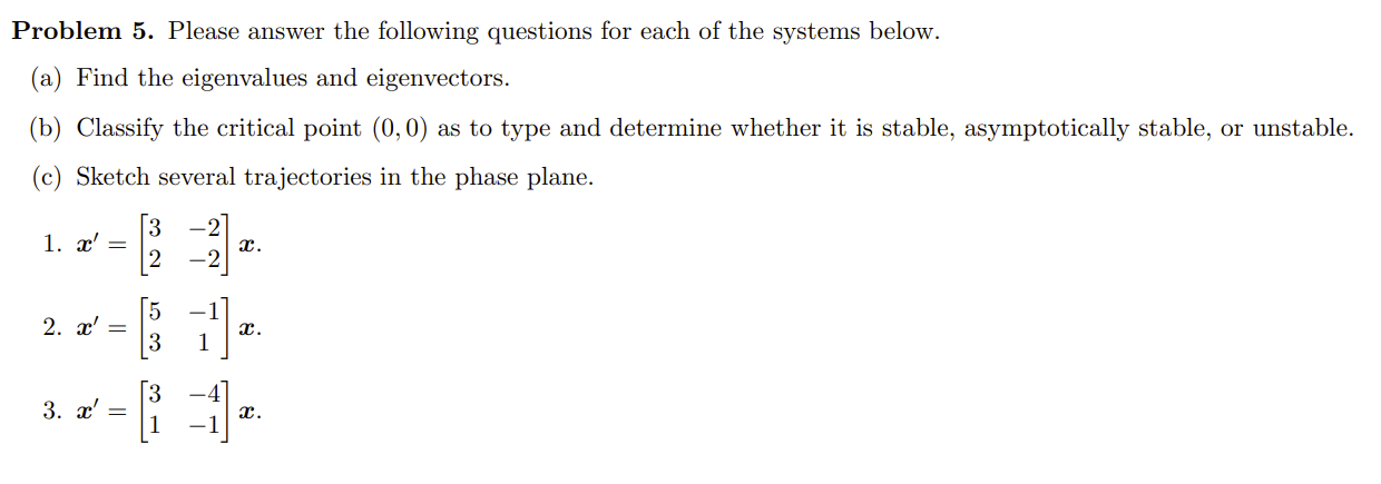 Solved Problem 5. Please answer the following questions for | Chegg.com