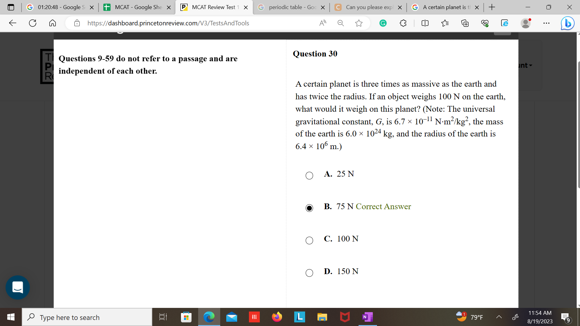 Solved Questions 9-59 do not refer to a passage and are | Chegg.com
