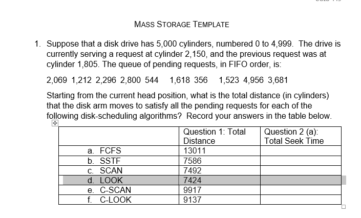 Solved Suppose that a disk drive has 5,000 cylinders, | Chegg.com