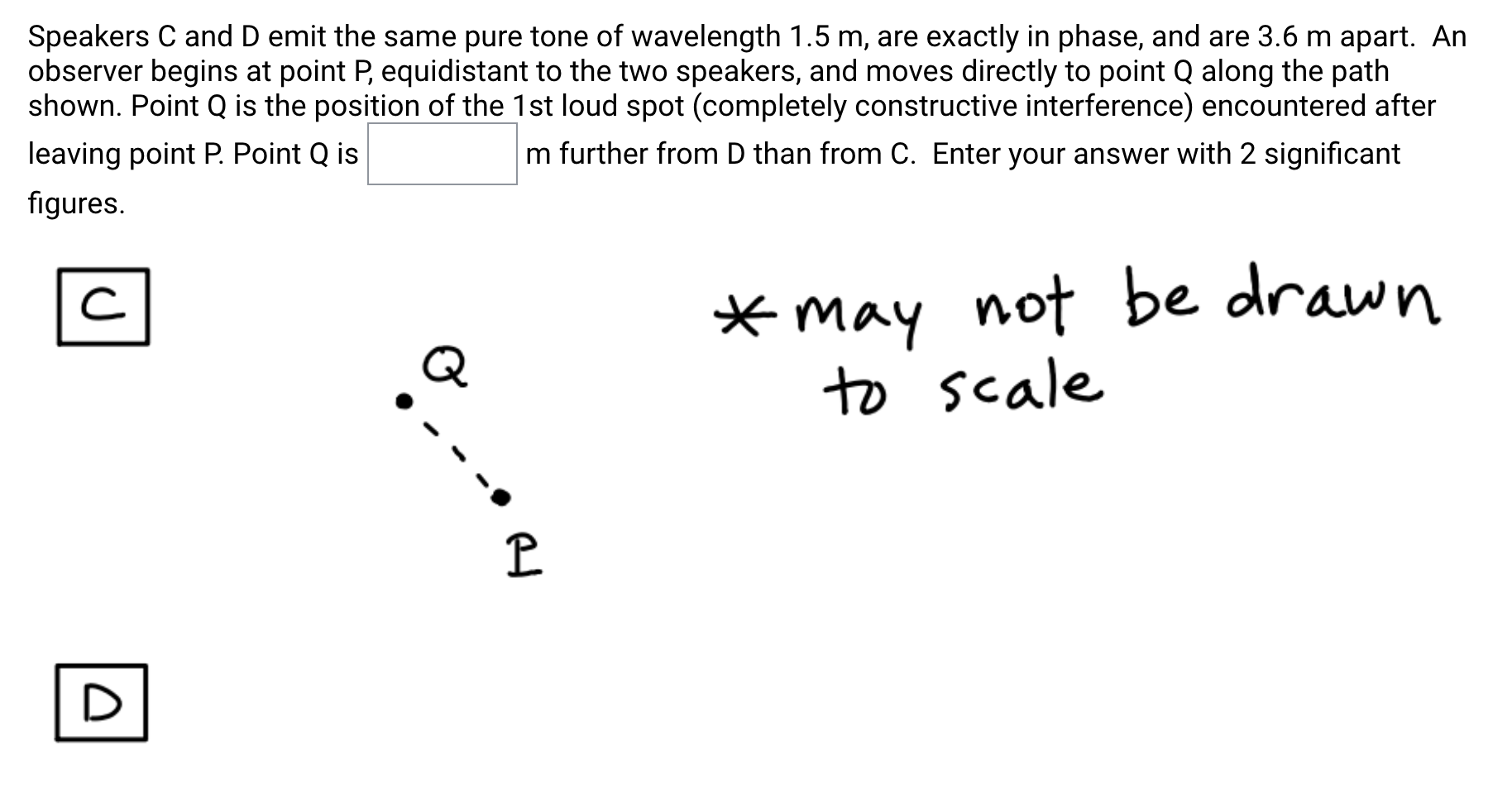 Solved Speakers C and D emit the same pure tone of | Chegg.com