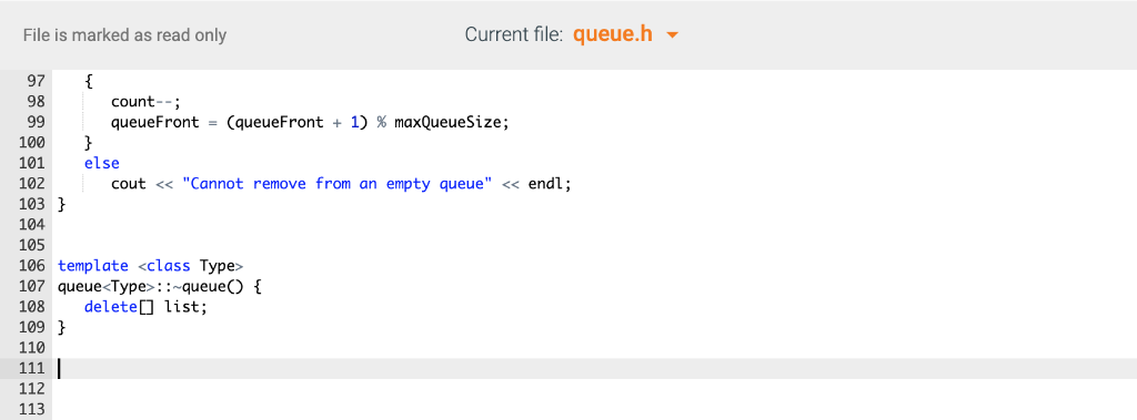 Solved In this exercise, you are given a queue data | Chegg.com