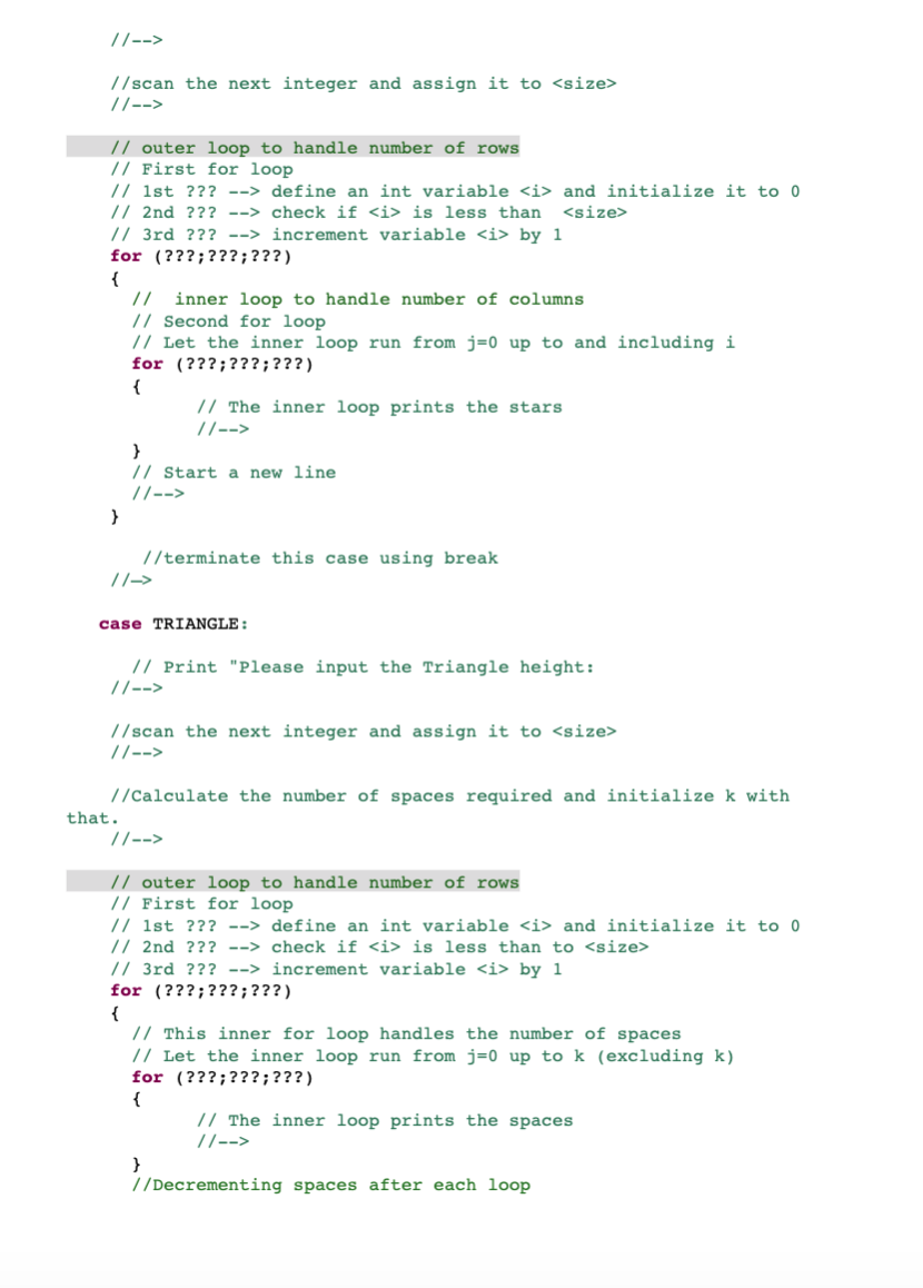 Solved . This lab is for practicing the nested for loops and | Chegg.com
