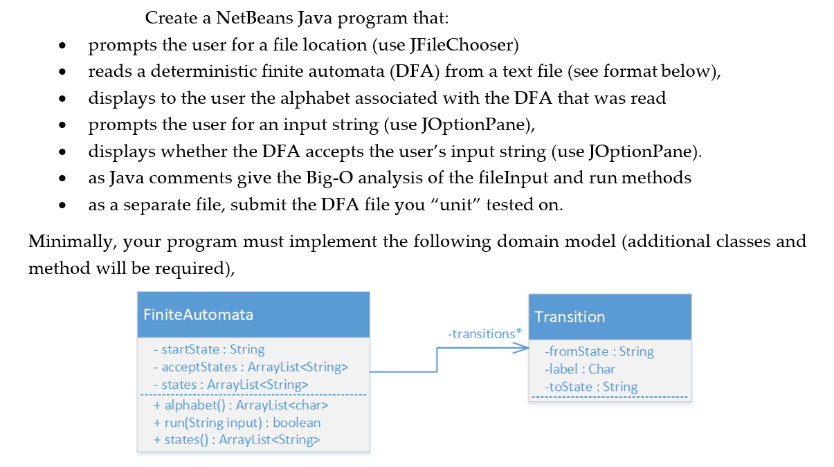 Create a NetBeans Java program that: prompts the user | Chegg.com