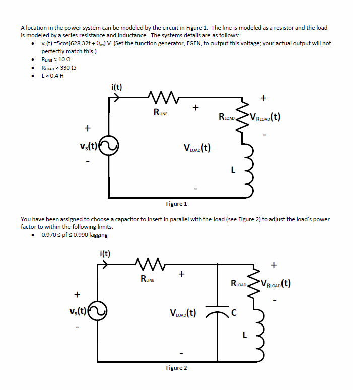Solved A location in the power system can be modeled by the | Chegg.com