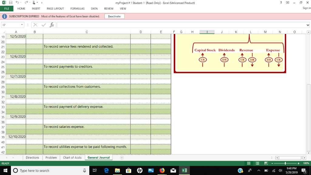 Solved myproject # 1 Student-1 [Read-Only] . Excel | Chegg.com