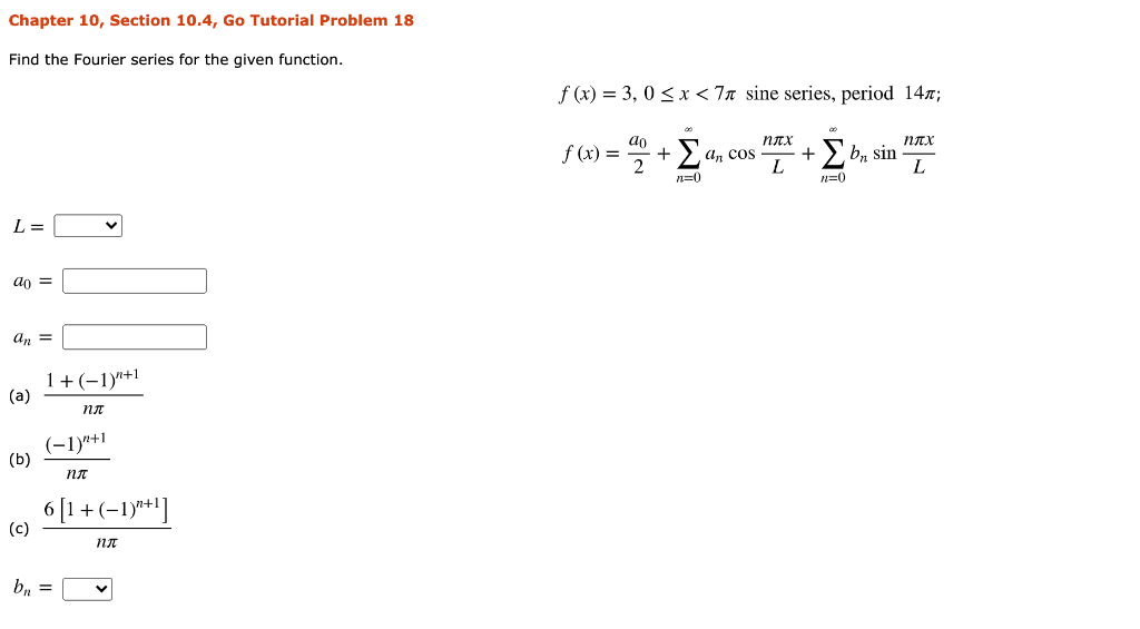 Solved Chapter 10, Section 10.4, Go Tutorial Problem 18 Find | Chegg.com