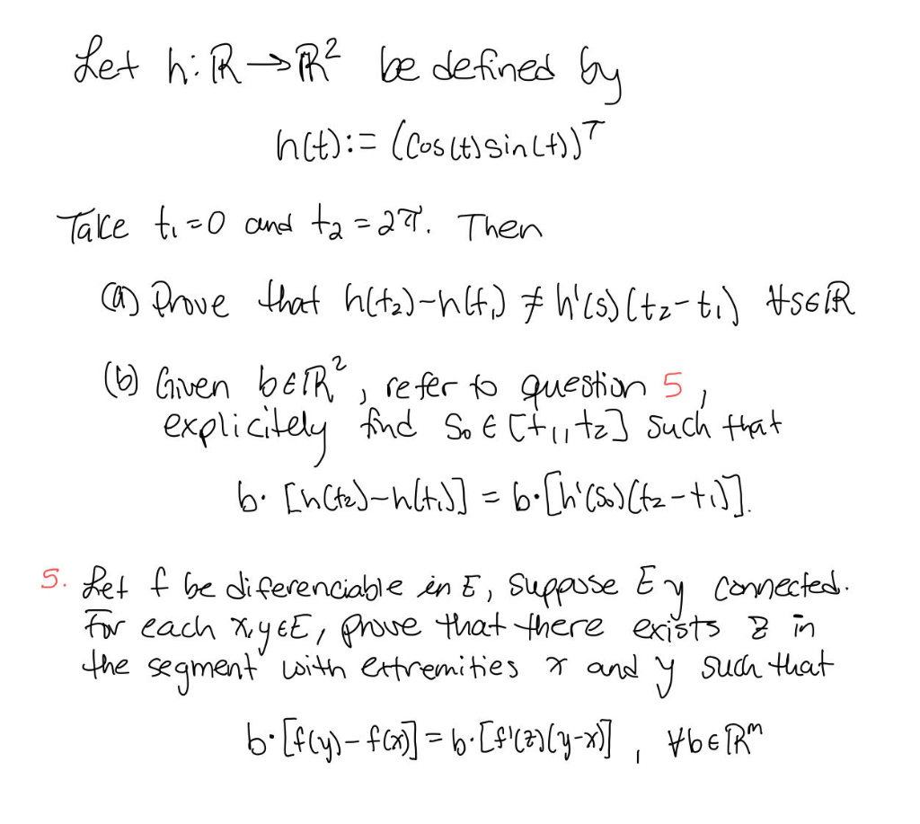 Let hilRR² be defined by h(t):- (Cos Lt) sin(t)) ? | Chegg.com