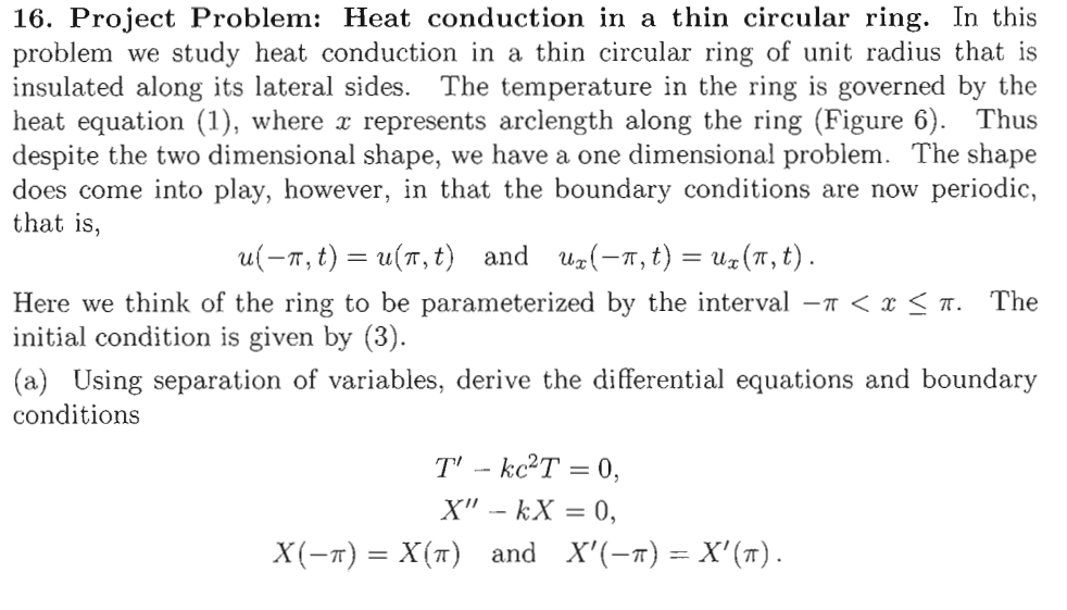 16. Project Problem: Heat conduction in a thin | Chegg.com