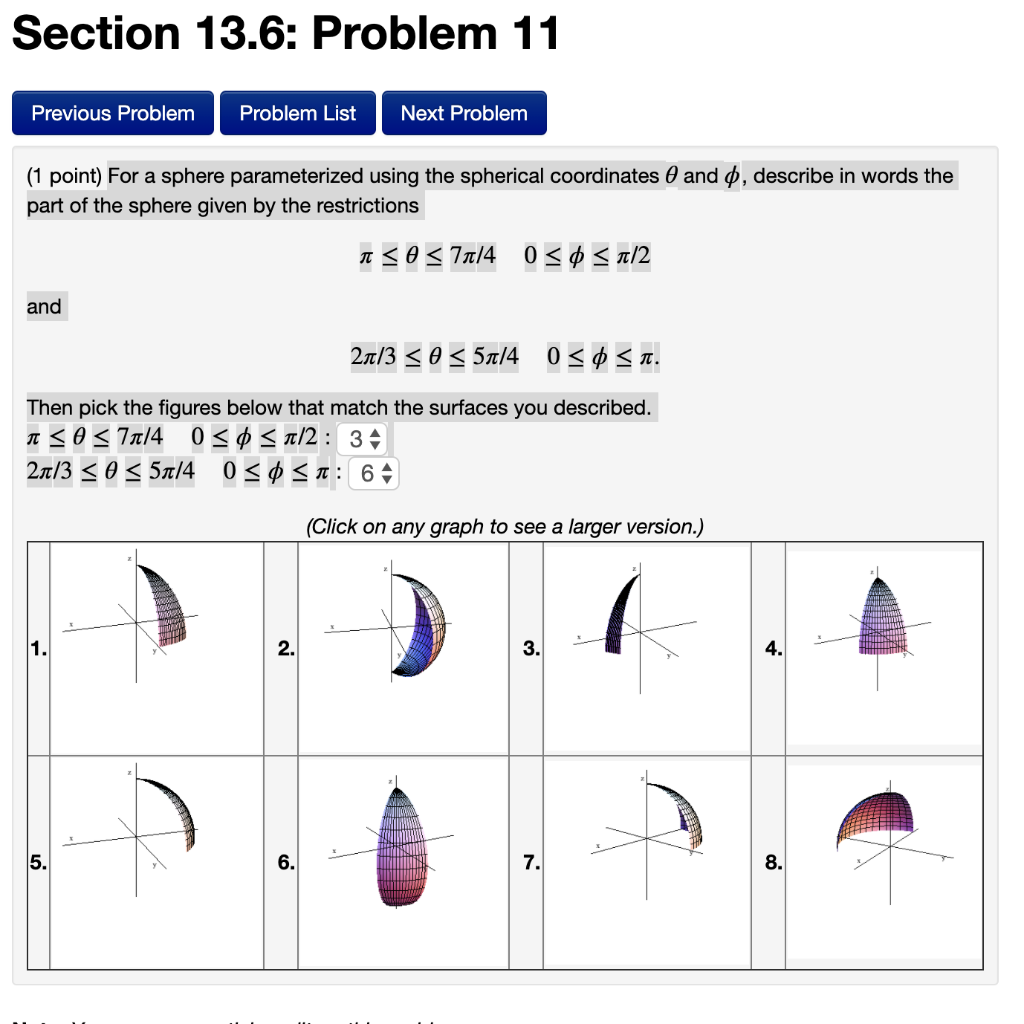 Solved Section 13.6: Problem 11 Previous Problem Problem | Chegg.com