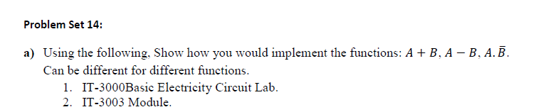 Solved Problem Set 11: a) Construct a 4-bit odd parity | Chegg.com