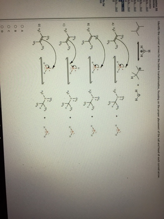 Solved Identify which of the four arrow-pushing patterns to | Chegg.com