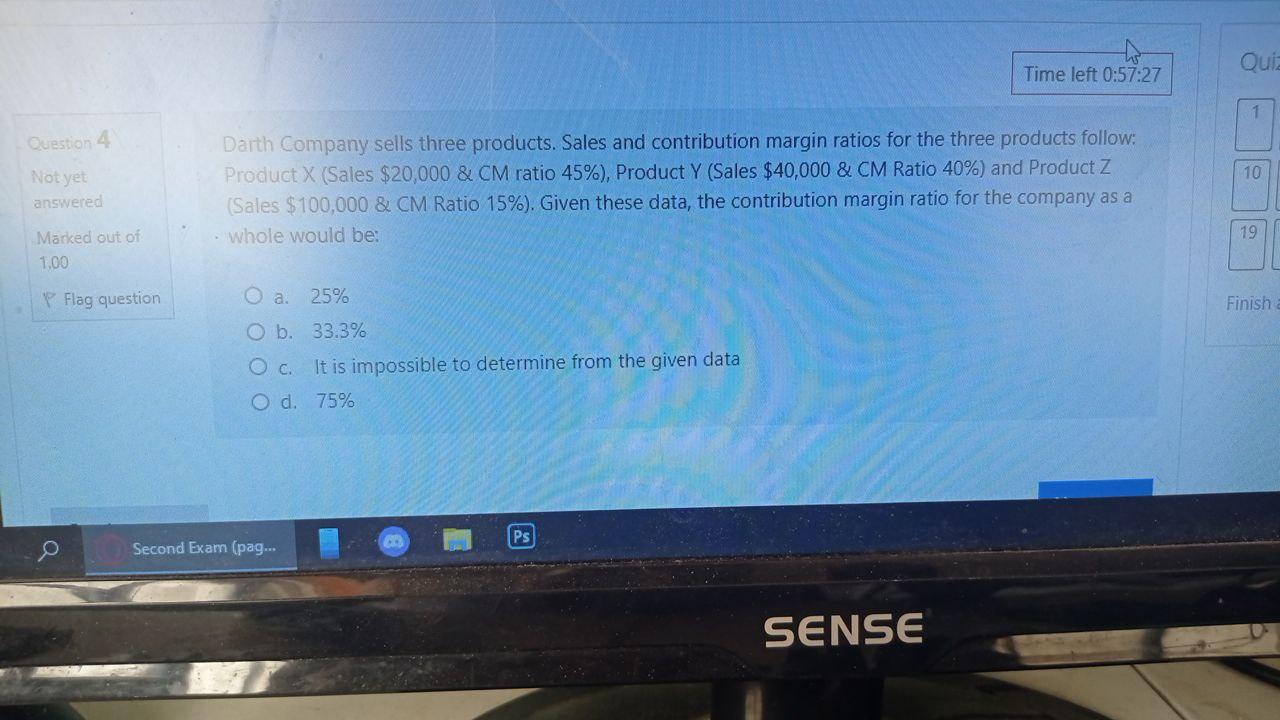 Solved Quia Time left 0:57:27 1 Question 4 Notye 10 Darth | Chegg.com