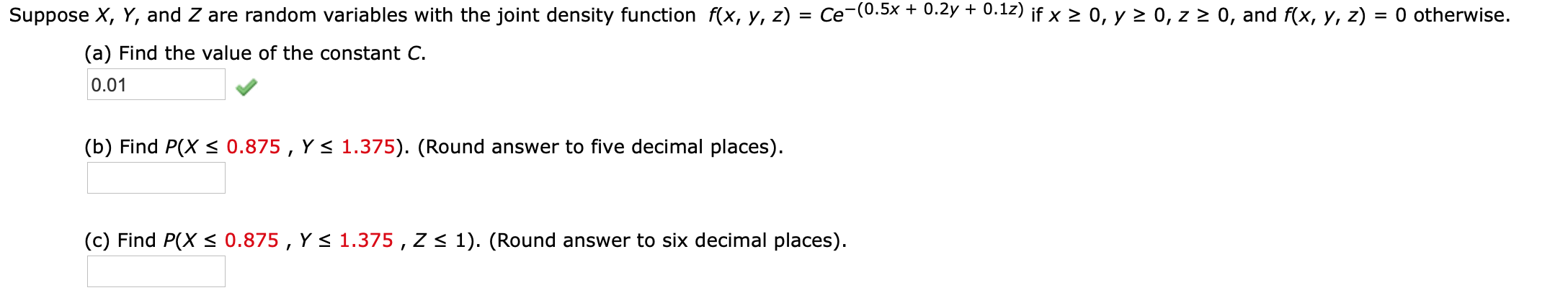 Solved Suppose X, Y, and Z are random variables with the | Chegg.com Solved Suppose X, Y, and Z are random variables with the | Chegg.com