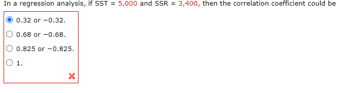 Solved In a regression analysis, if SST =5,000 and SSR | Chegg.com