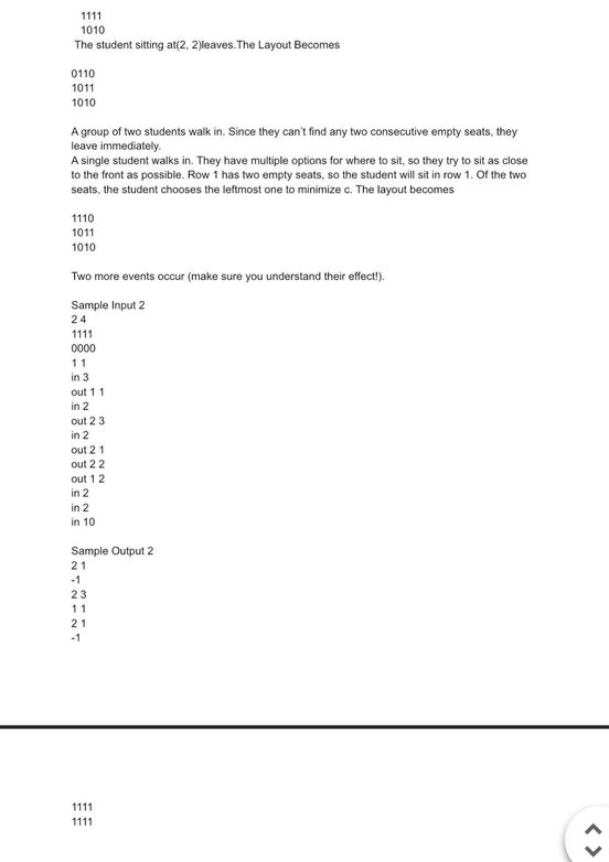 Solved Josh holds his lectures in a rectangular N×M lecture | Chegg.com