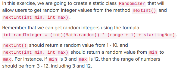 Solved In this exercise, we are going to create a static | Chegg.com