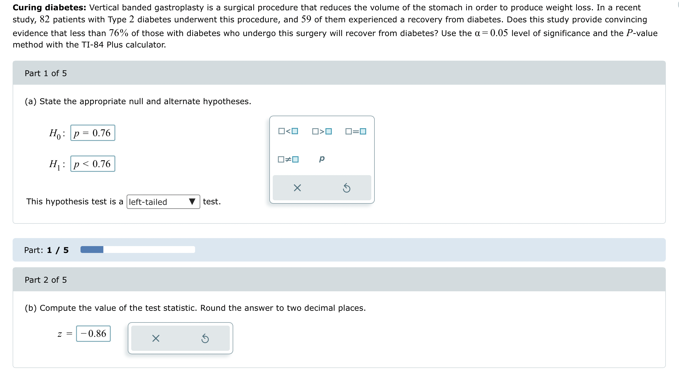 Solved c) compute the p value and round to at least 4 | Chegg.com