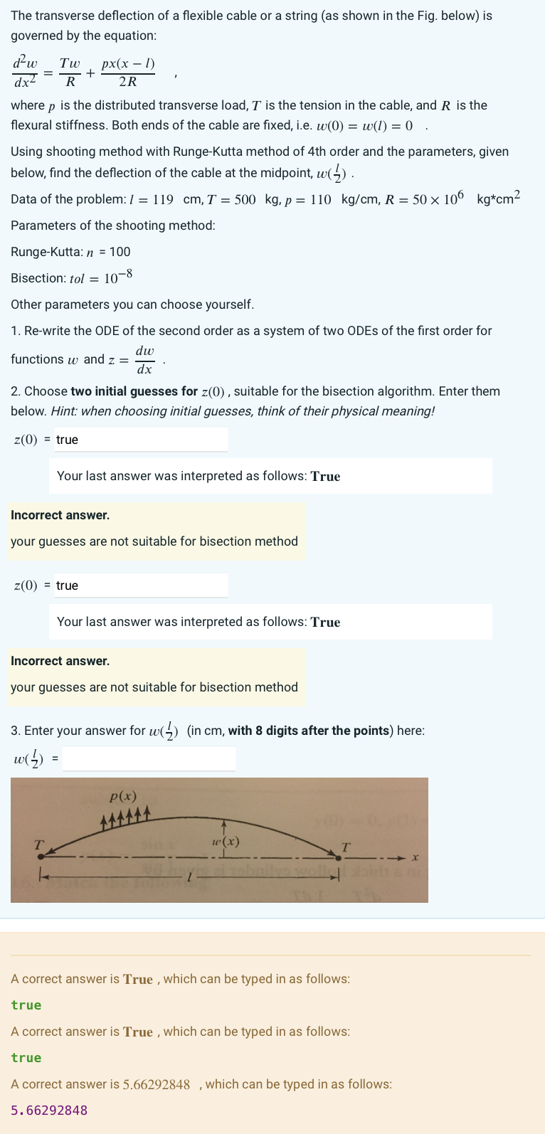 Solved A correct answer is True, which can be typed in as | Chegg.com