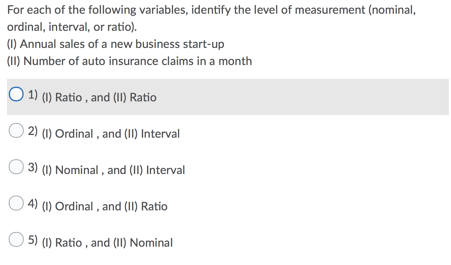 Solved For each of the following variables, identify the | Chegg.com