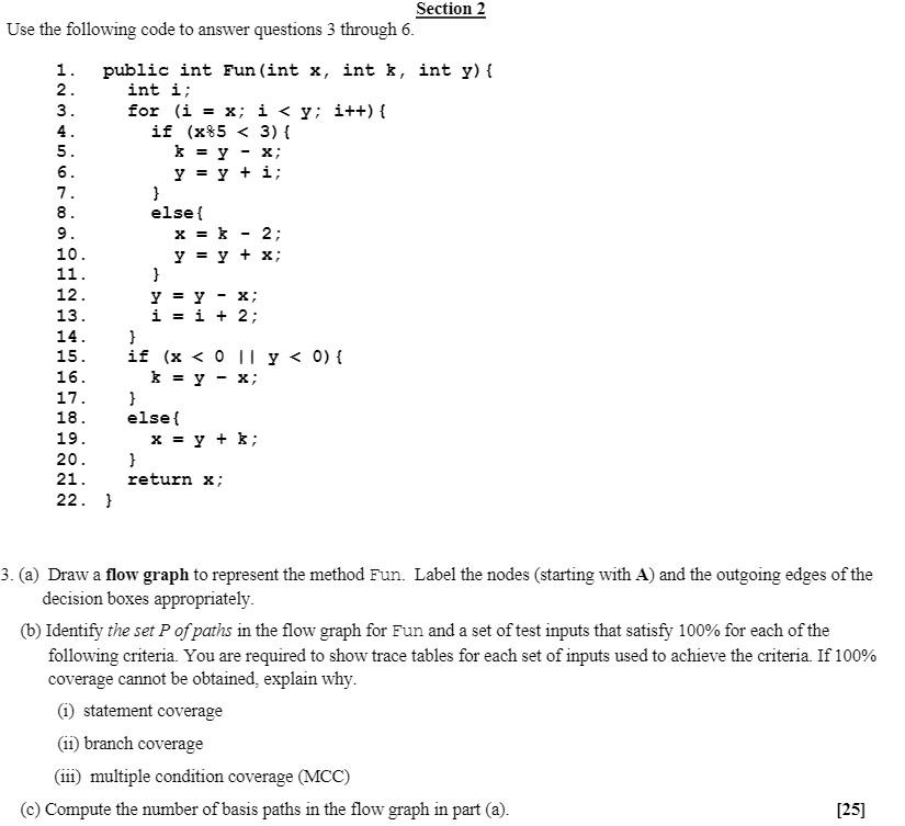 Solved 1 . k = Y - X; - Section 2 Use the following code to | Chegg.com