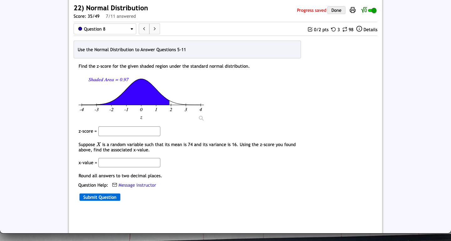 Solved Use the Normal Distribution to Answer Questions 5-11 | Chegg.com