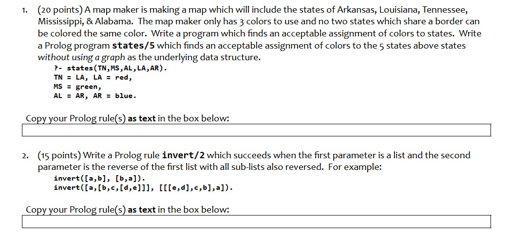 1. (20 points) A map maker is making a map which will | Chegg.com