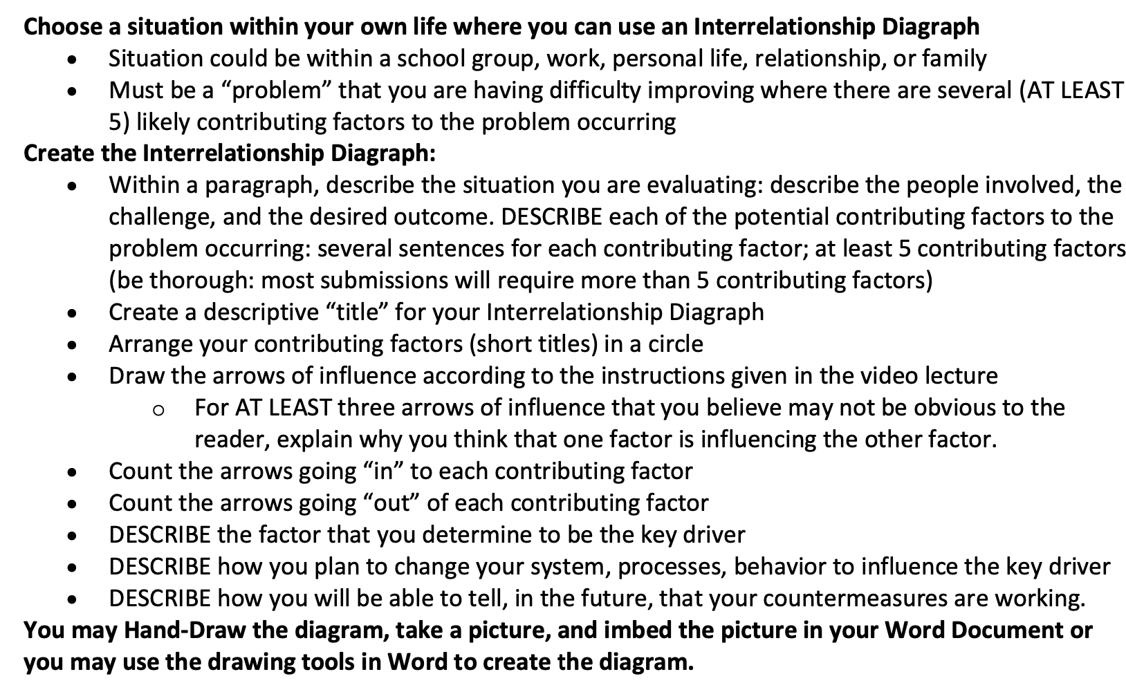 Solved . . Choose a situation within your own life where you | Chegg.com