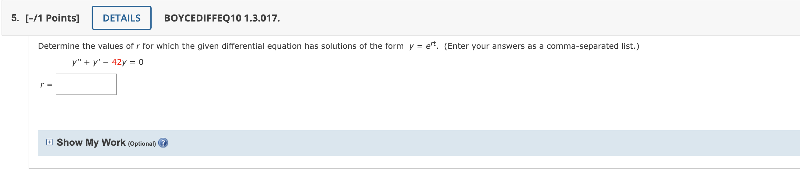 Solved -/1 Points] BOYCEDIFFEQ10 1.3.017. Determine the | Chegg.com