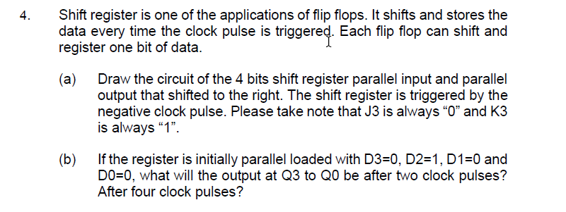 Solved 3. How many flip flops are required to implement each | Chegg.com
