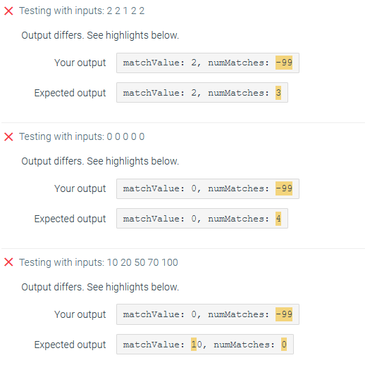 Solved Assign numMatches with the number of elements in | Chegg.com