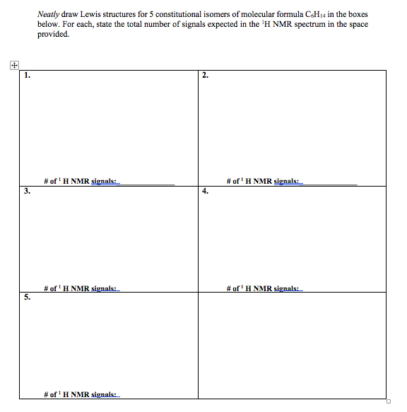 Solved Neatly draw Lewis structures for 5 constitutional | Chegg.com