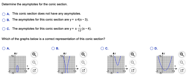 Solved Analyze this conic section to answer the questions | Chegg.com