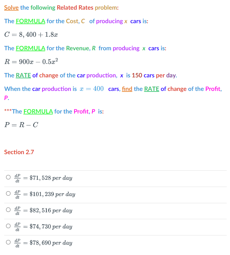 Solved Solve the following Related Rates problem: The | Chegg.com