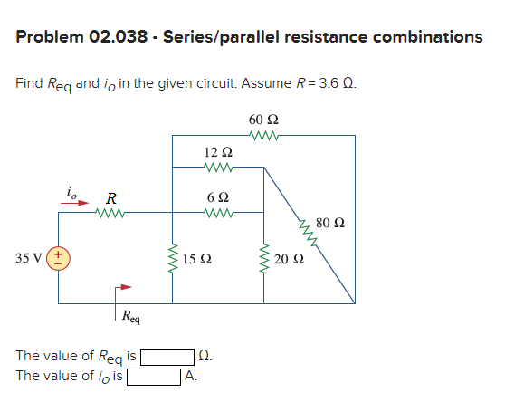 Solved Problem 02.038 - Series/parallel resistance | Chegg.com