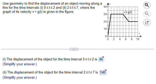 Solved Use geometry to find the displacement of an object | Chegg.com